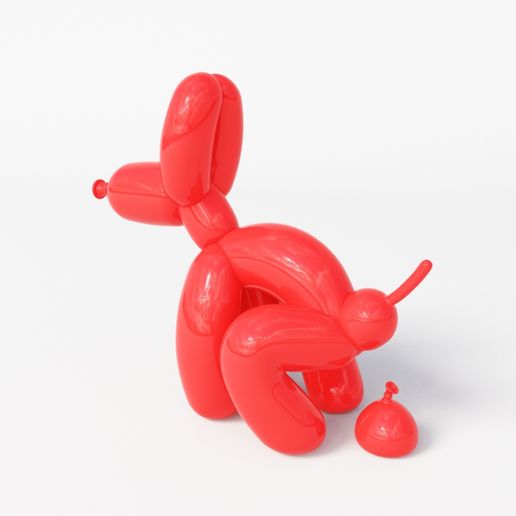 🐕 Pooping doggie. Stylized・ STL File for ・Cults