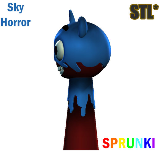 STL file 3D Sprunki Incredibox Humanized Sky Horror Sprunki STL 3D ...