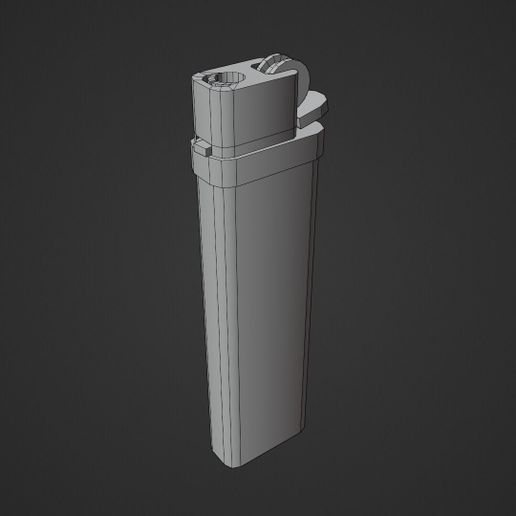 🍽️ Low-poly Lighter・ STL File for 3D printing・Cults