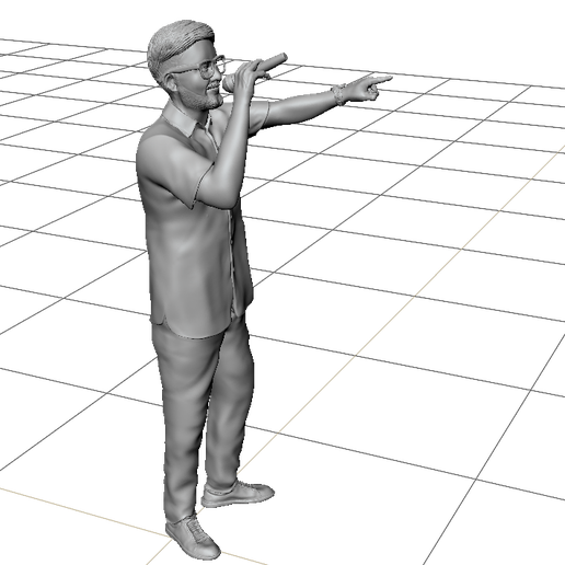 OBJ file Singing Boy with Mic 👦 (GCODE)・3D printing design to download ...
