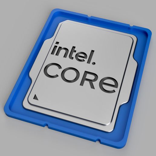 STL file Intel CPU Style Coaster 🍹 (3MF)・Template to download and 3D ...