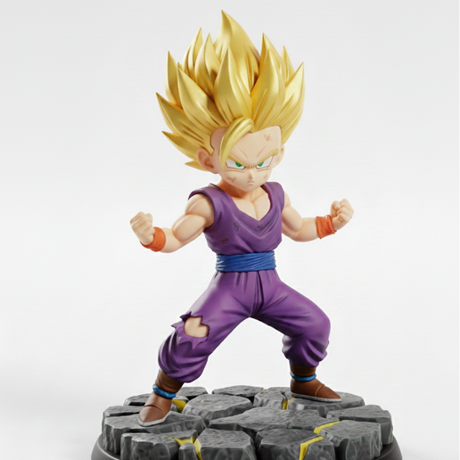 🎨 Gohan Super Saiyan - Stylized Collectible Figure Toy Art - 3D Print ...