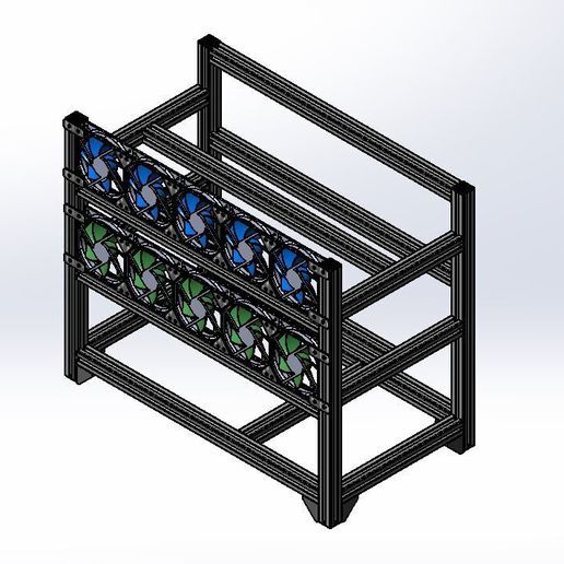 🧑‍🔧 Mining Rack・ STL File for CNC machining - Laser cutting・Cults