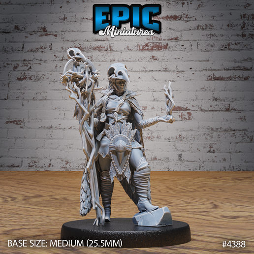 3D file Raven Wizard Female ‧ DnD Miniature ‧ Tabletop Miniatures ...