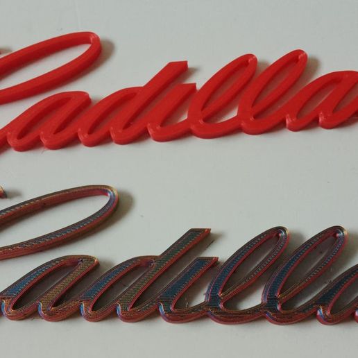 👗 Cadillac lettering・ STL File for 3D printing・Cults