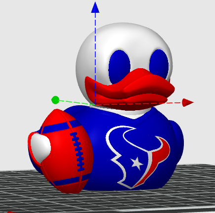 🦆 Rubber duck NFL-Houston-Texans・ STL File for 3D printing・Cults