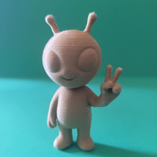 👽 Alien Peace Out・Free 3MF File for 3D printing・Cults
