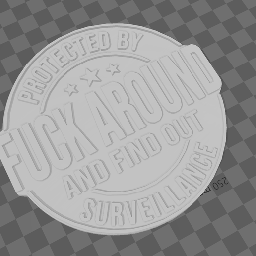 STL file FAFO Sign 🆒 ・3D printer design to download・Cults