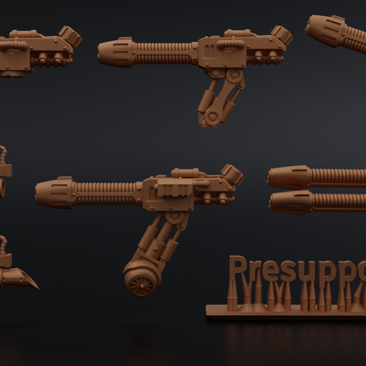 🔫 Phased Plasma-fusil and Photon Gauntlet PRESUPPORTED・ STL File for ・Cults