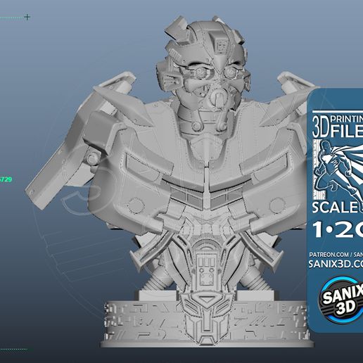 👤 BumbleBee ( Bust ) - STL Files・ 3D File for 3D printing・Cults