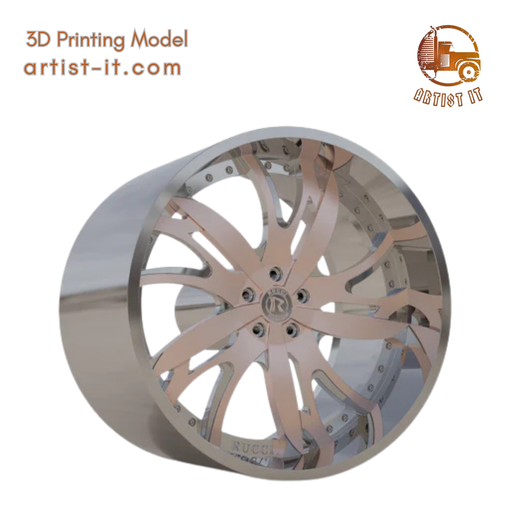 🛞 RUCCI FORGED shank WHEEL 3D PRINT MODEL・ STL File for 3D printing・Cults