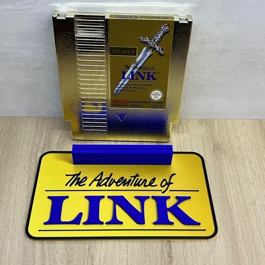 🔗 The Adventure of Link Cartridge Holder Nintendo Nes・ STL File for 3D ...