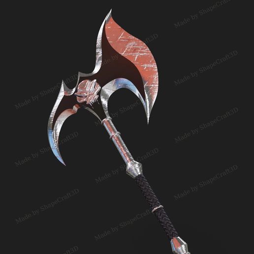 🪓 League of Legends Darius Axe STL File - Noxus 3D Model - Darius 3D ...