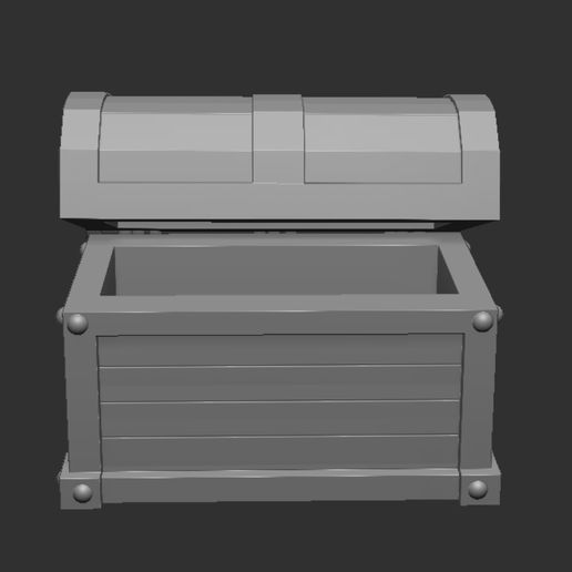 OBJ file Empty Chest 🎲 ・3D print design to download・Cults