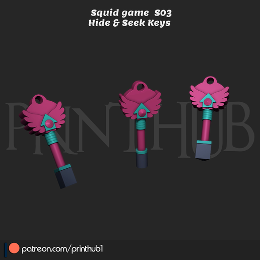 🦑 Squid Game Season 3 – Hide & Seek Game Keys | High-Detail Cosplay ...