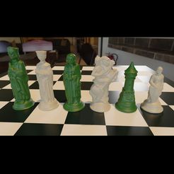 STL file 3d Printable Chubby Chess Set OBJ 3MF 3D model・3D printer design to download・Cults