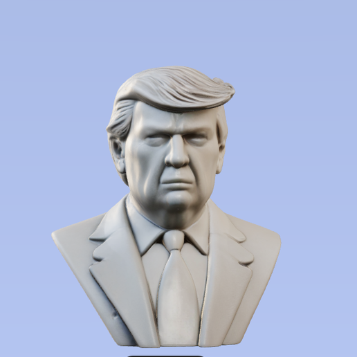 👤 Donald Trump Bust 3D Model - Detailed Political Figure Sculpture for ...