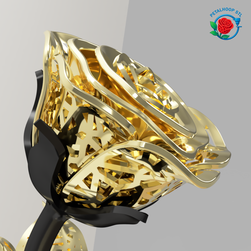 💐 Table Flower Rose STL File, 3D Print Forever Flower, Digital ...