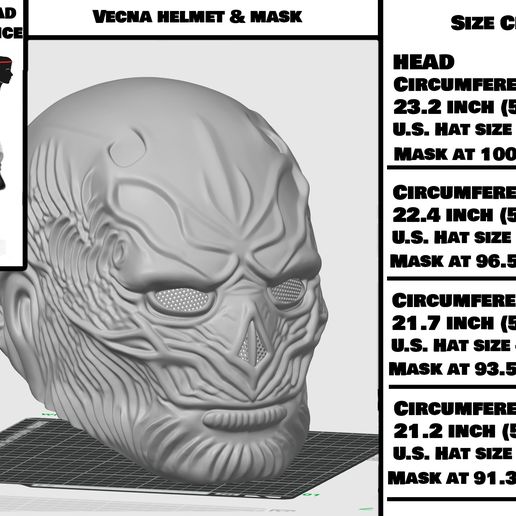 🪖 Vecna Helmet & Mask - Wearable Stranger Things Cosplay, Optimized ...