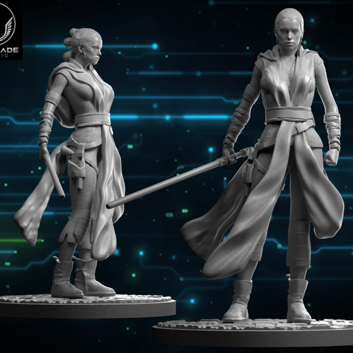 ⭐ star wars shatterpoint king presupported included・ STL File for 3D ...