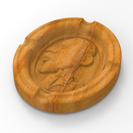 🚬 Ashtray, Cigar Tray Cnc Cut 3D Model File For CNC Router Engraver ...