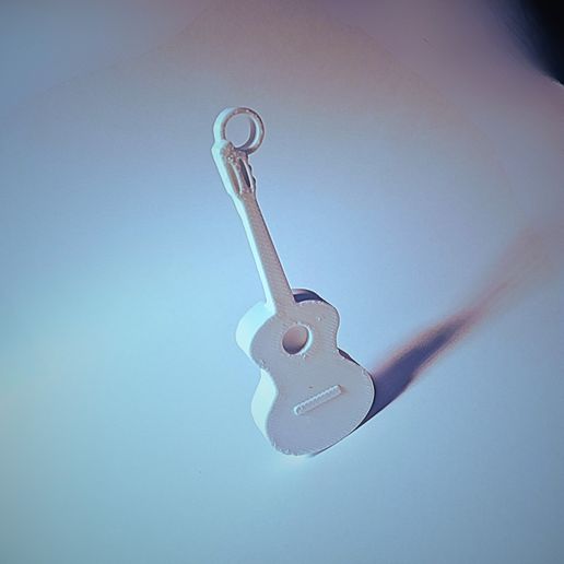 🎸 Guitar keychain・Free STL File for 3D printing・Cults