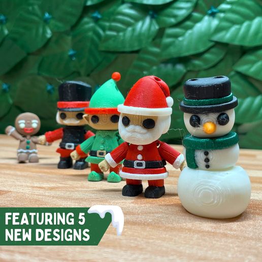 🎄 3D Printable Christmas Pack #1・ 3D File for 3D printing・Cults