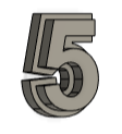🍳 number embosser 5・Free 3MF File for 3D printing・Cults