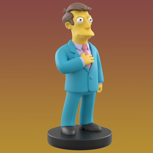 💯 SEYMOUR SKINNER - THE SIMPSONS - 3D figure Infinity/Disney style (100 ...
