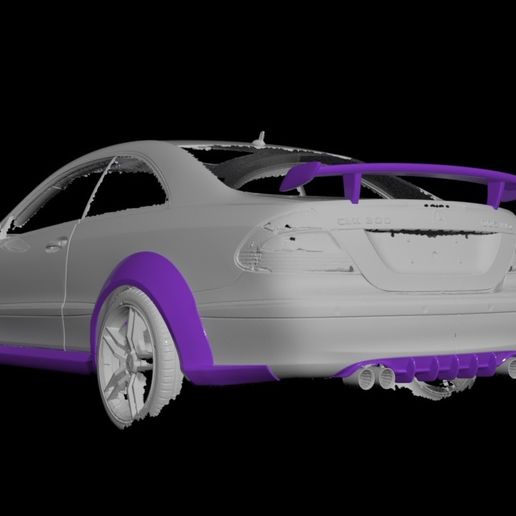🚗 Mercedes CLK body kit pack 1/1・ STL File for 3D printing・Cults