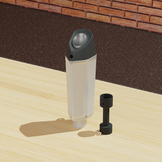STL file Exhaust Muffler for Bike Toys or Diecast [GRC Short] 👾 ・3D ...