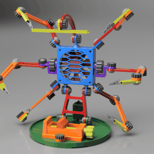 🚉 Solder station - third hand - helping hand v3・Free STL File for ・Cults