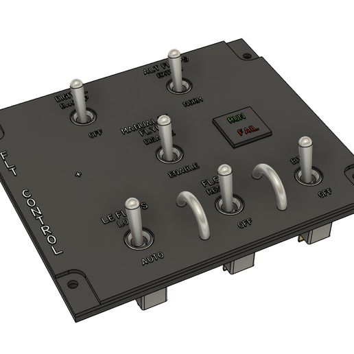 ⬅️ F-16 Cockpit Left Console: Flight Control Panel・ STL File for 3D ...