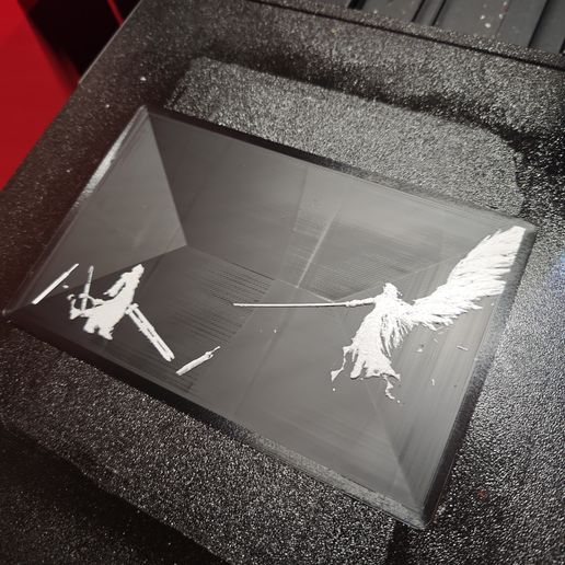 ☁️ Tableau Final Fanstasy 7 - Sephiroth and Cloud Strife - 200 x 125 mm ...