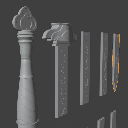 🔫 Kpop Demon Hunters Rumi Weapon Sword 3d Model STL・ 3D File for 3D printing・Cults