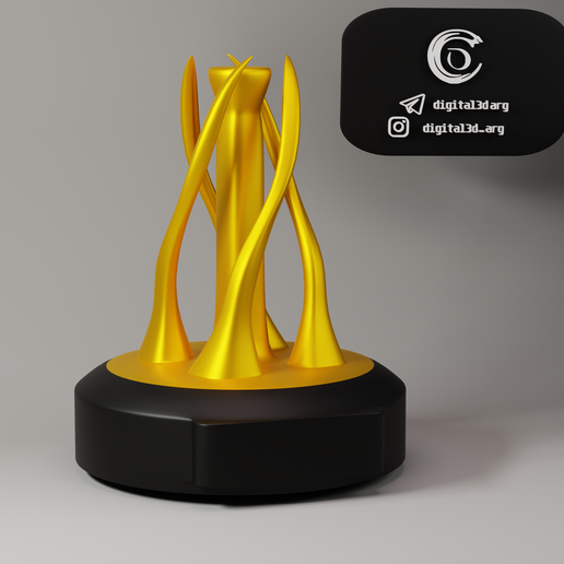 Archivo STL TROFEO TEMPLATE 13 🎾🥎🏓🏸 ・Diseño de impresión en 3D para ...