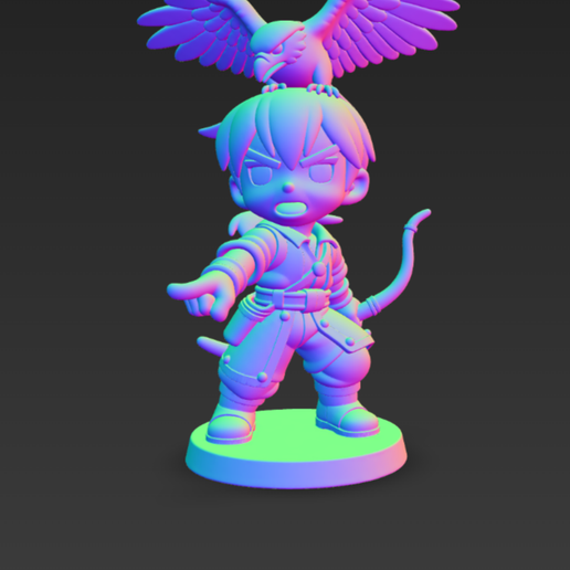 🏹 Hunter Chibi Ragnarok Online・ STL File for 3D printing・Cults
