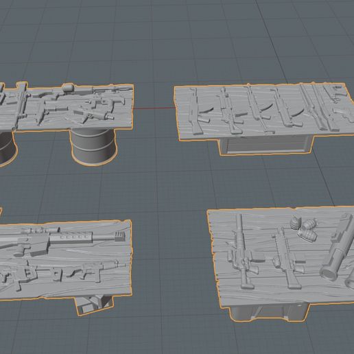 🔫 Gun Dealer Tables・ STL File for 3D printing・Cults