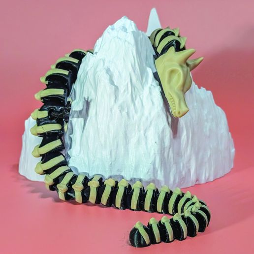 3D file Flexi Build Skeleton Dragon 💀 ・3D print design to download・Cults