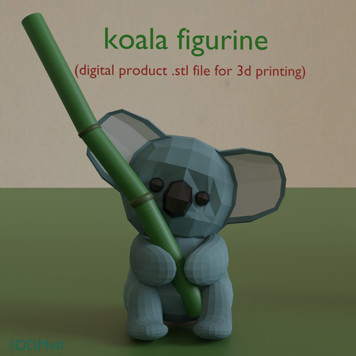 🐨 figurine - koala・ STL File for 3D printing・Cults