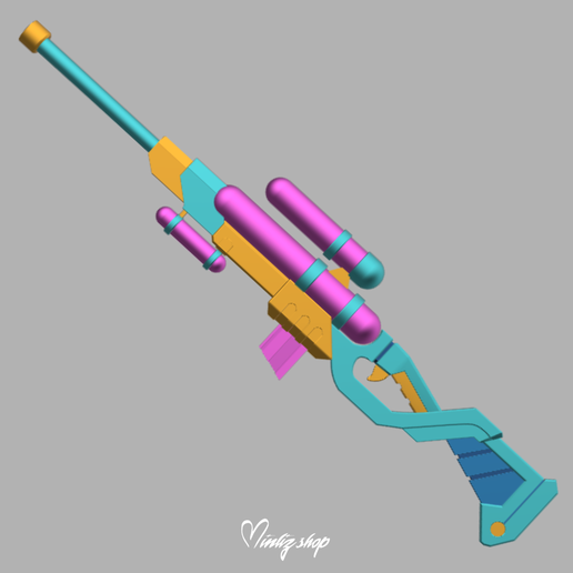 🎱 Caitlyn Pool Party Weapon League of Legends・ 3D File for 3D printing ...