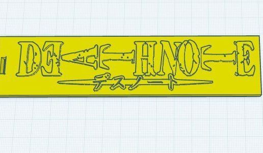 👾 llavero death note・ STL File for 3D printing・Cults