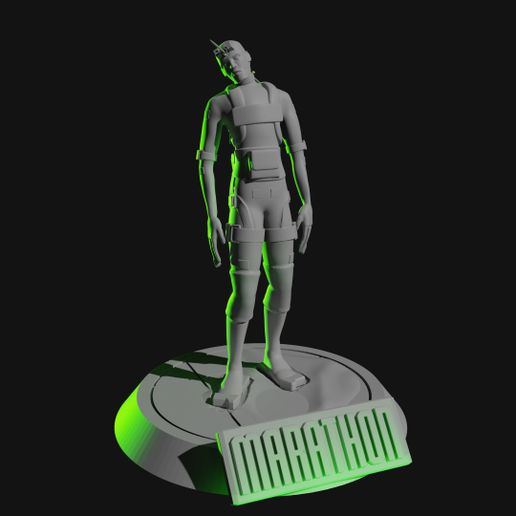🐚 MARATHON assasin (void) shell statue・ STL File for 3D printing・Cults