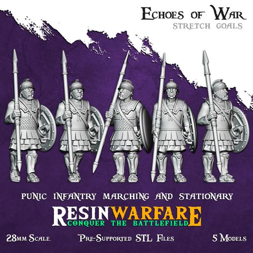 🎲 Punic Infantry Stationary & Marching Poses - Echoes of War: Punic ...