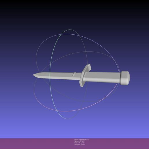 🪖 Attack On Titan Marley Military Knife・ STL File for 3D printing・Cults