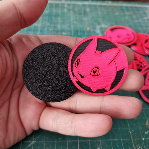 STL file Viximon digimon coin 🐉 (3MF)・3D printing design to download・Cults