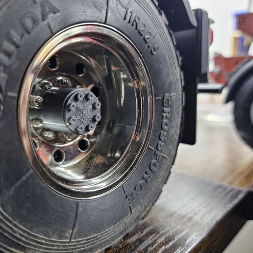 STL file Tamyia rear rim hub Rc Truck scale 1/14 1:14 🚚 ・3D printing ...