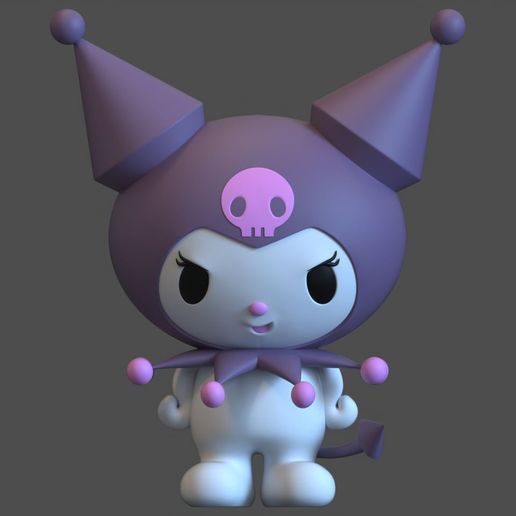🐱 Sanrio: Kuromi・Archivo STL para Impresión 3D・Cults