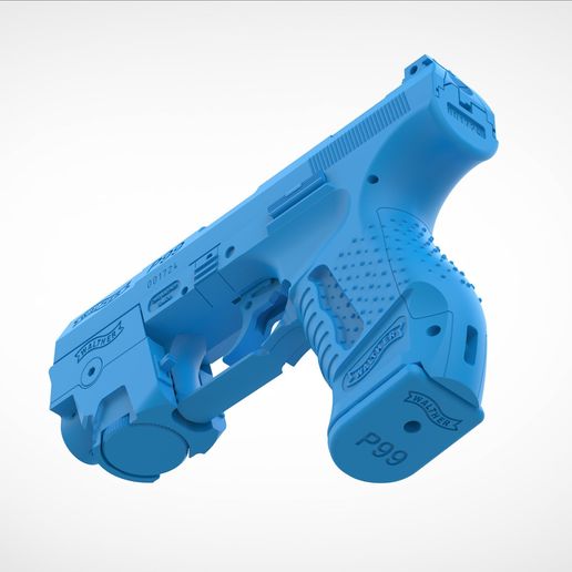 🎬 Modified Walther P99 from the movie Underworld 3d print model 1 to 12 ...