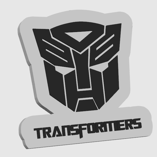 🤖 Transformers logo・ 3D File for 3D printing・Cults